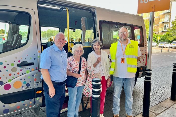 New door-to-door bus service launched to help people with mobility ...